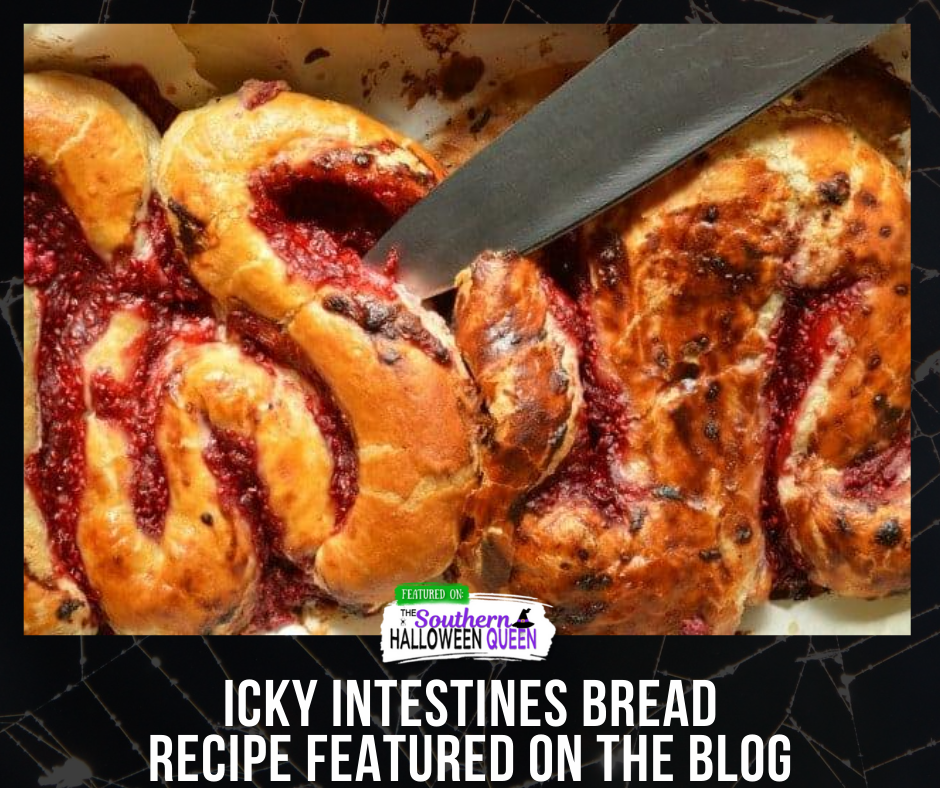 Icky Intestines Bread - The Southern Halloween Queen