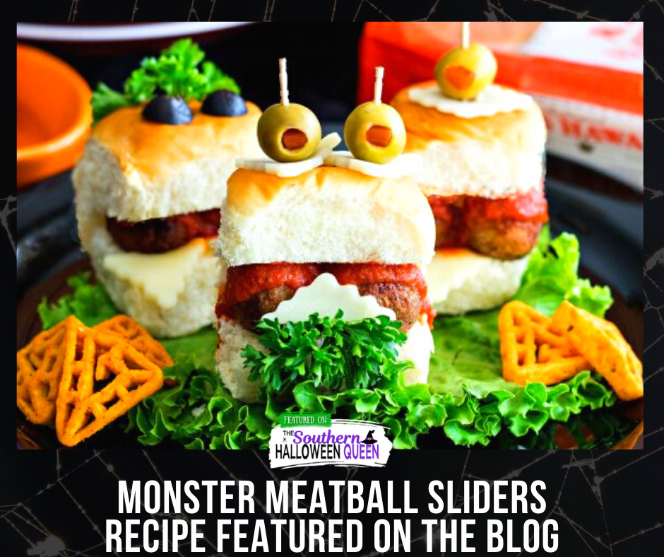 Monster Meatball Sliders - The Southern Halloween Queen